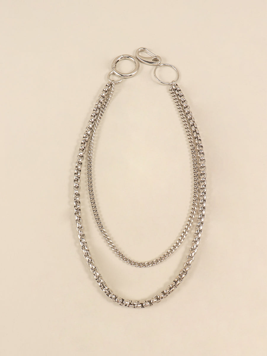 Double-Layered Metal Chain Belt – MaximusJewels